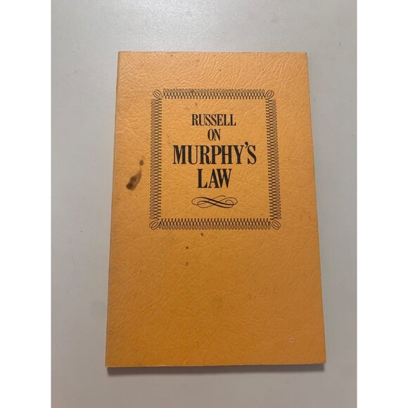 Office | Russell On Murphys Law By Arthur Block Vintage Book First ...